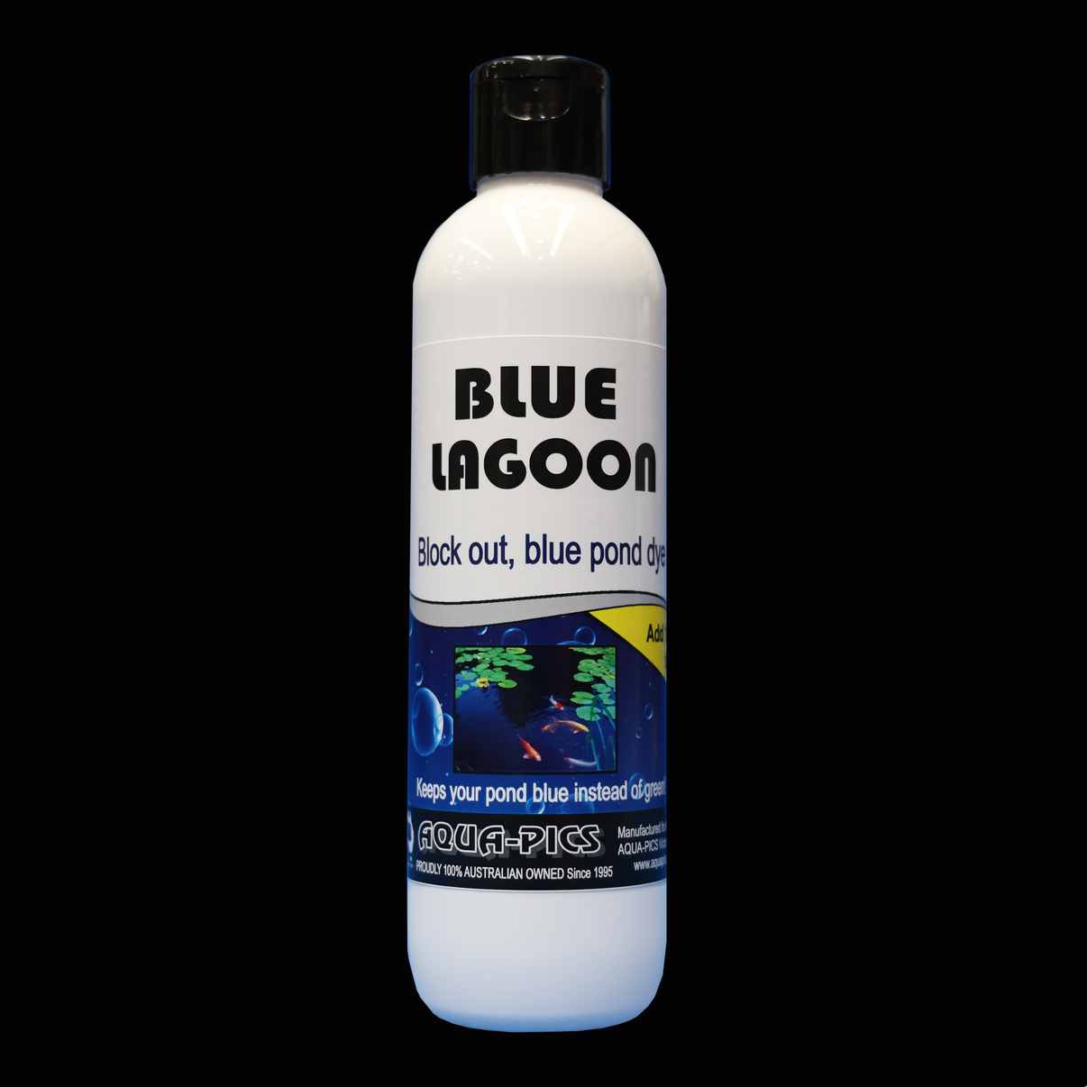 Blue Lagoon Block out blue pond dye 250ml – Aqua-Pics