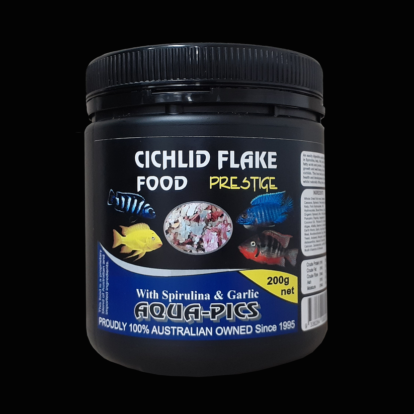 Flake Food Premium Cichlid 200g – Aqua-Pics