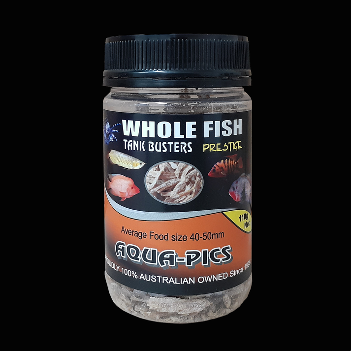 Whole Fish Tank Busters 110g High protein food – Aqua-Pics