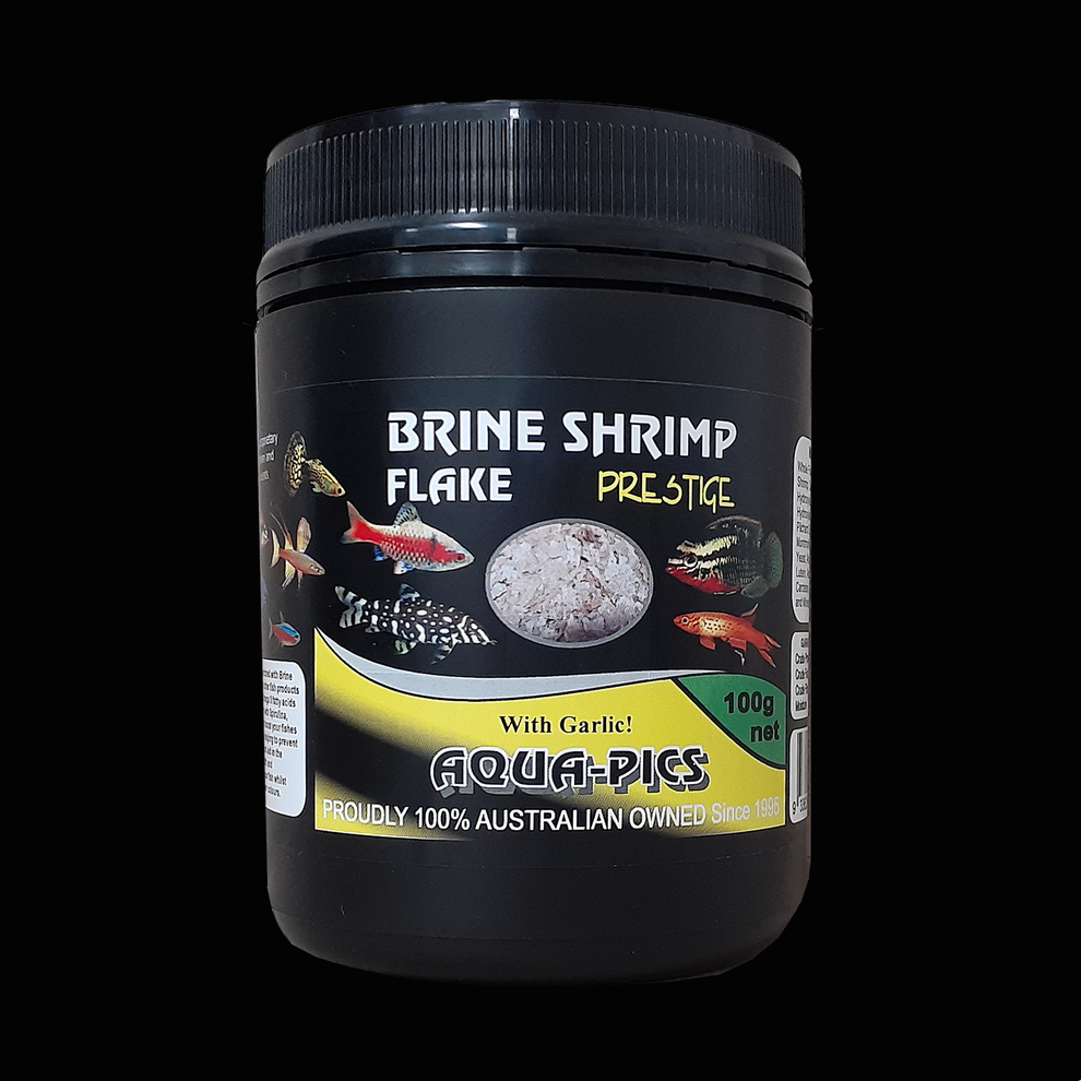 Flake Food Premium Brine Shrimp 100g – Aqua-Pics